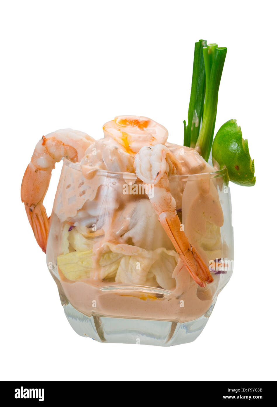 Tiger prawn cocktail Cut Out Stock Images & Pictures - Alamy