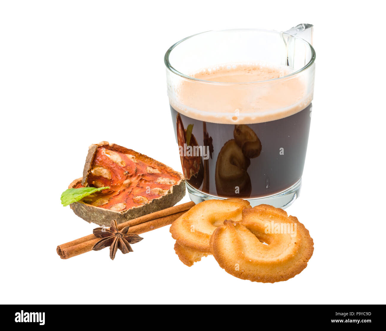 Dutch cookies with coffee Stock Photo - Alamy