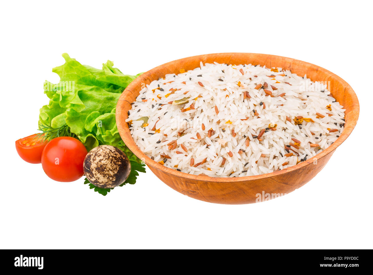 Raw rice mix with vegetables Stock Photo - Alamy