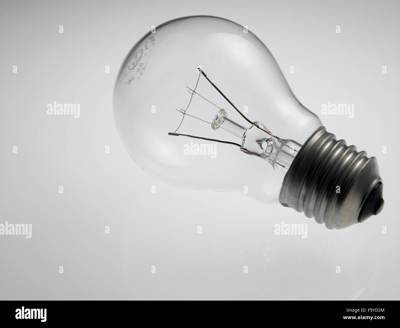 light bulb on the white background Stock Photo - Alamy