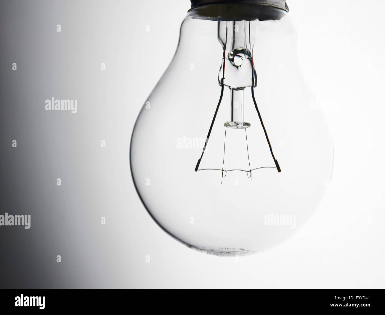light bulb on the white background Stock Photo - Alamy