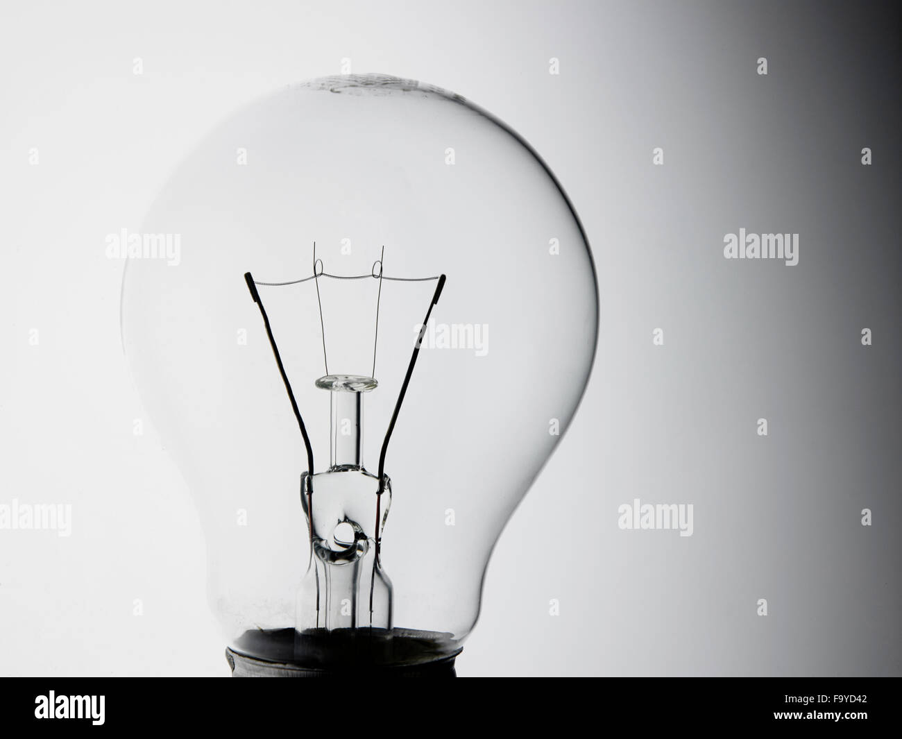 light bulb on the white background Stock Photo - Alamy