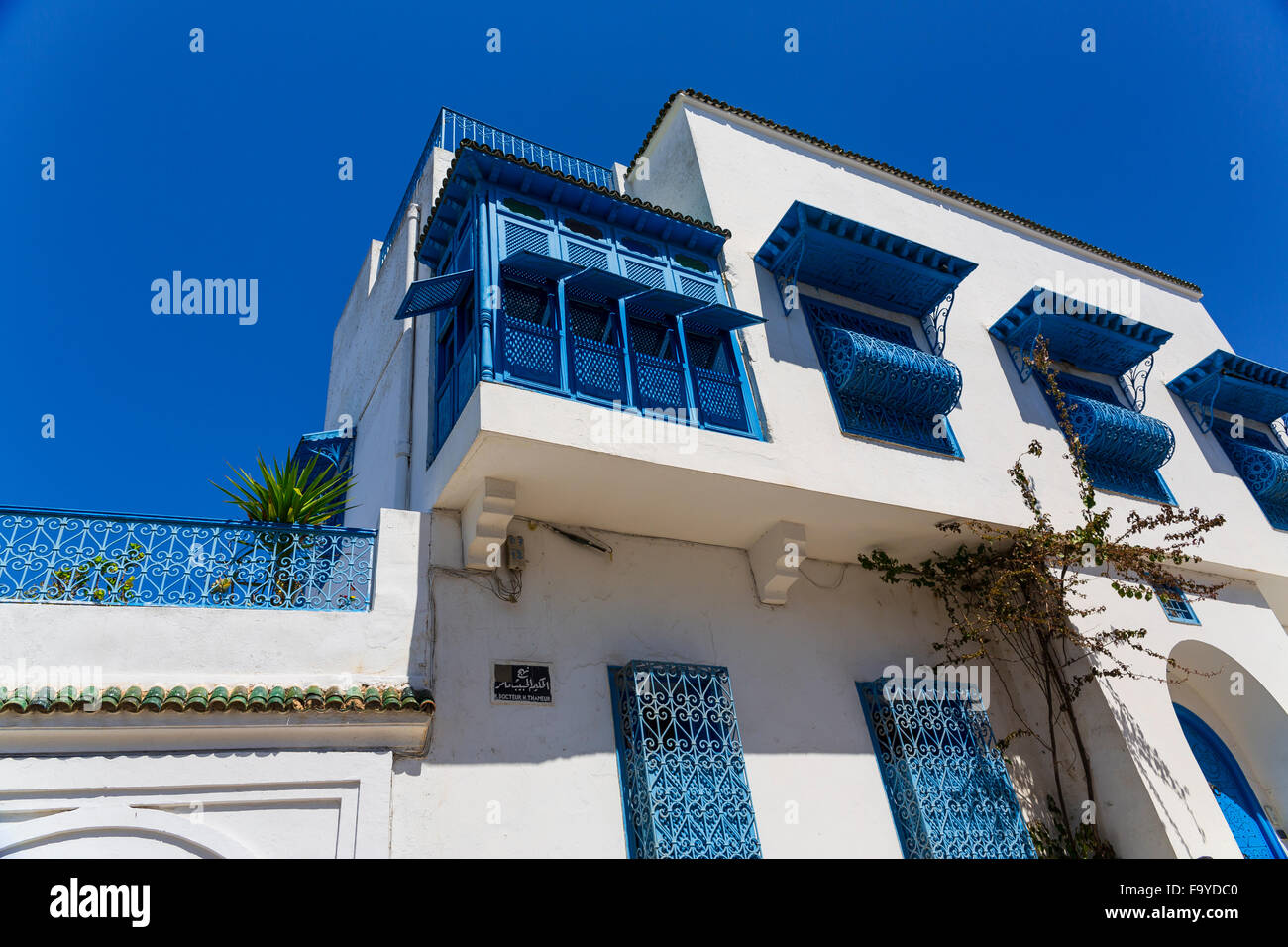 Old arabic town in Tunisia - Sidi Bu Said Stock Photo - Alamy