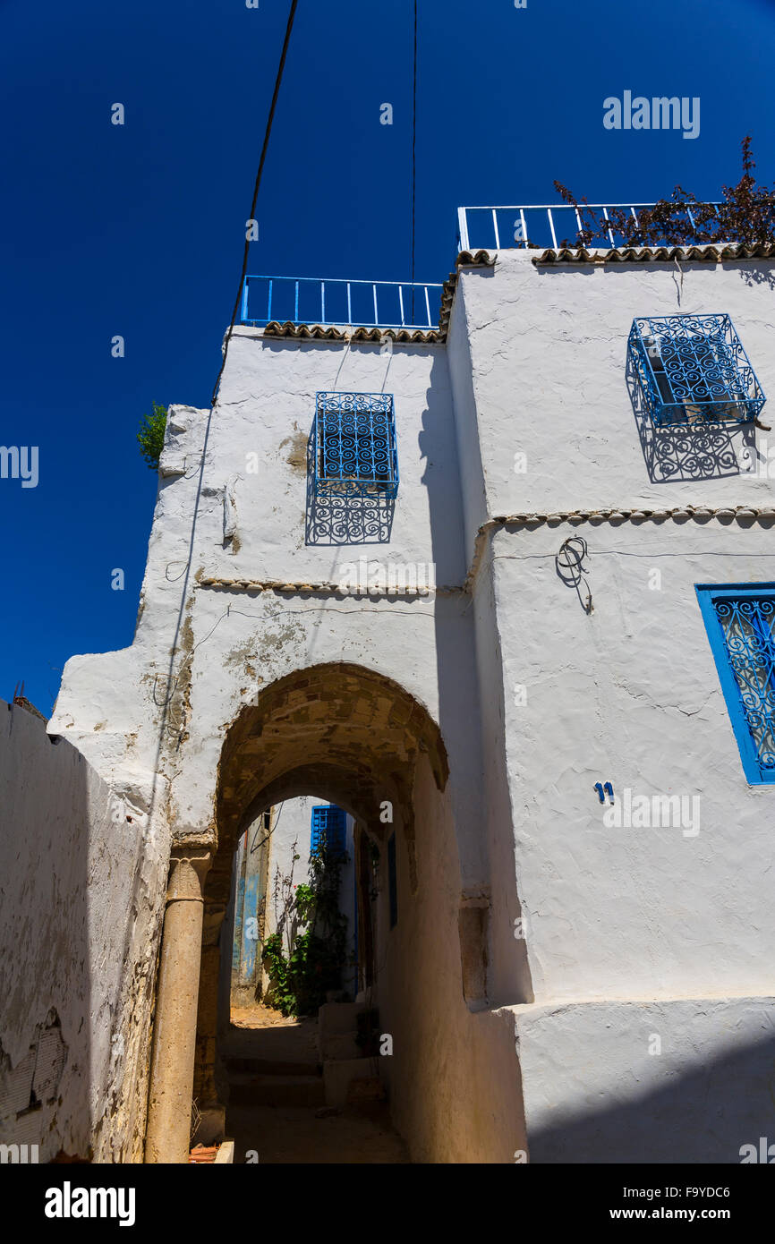 Old arabic town in Tunisia - Sidi Bu Said Stock Photo - Alamy
