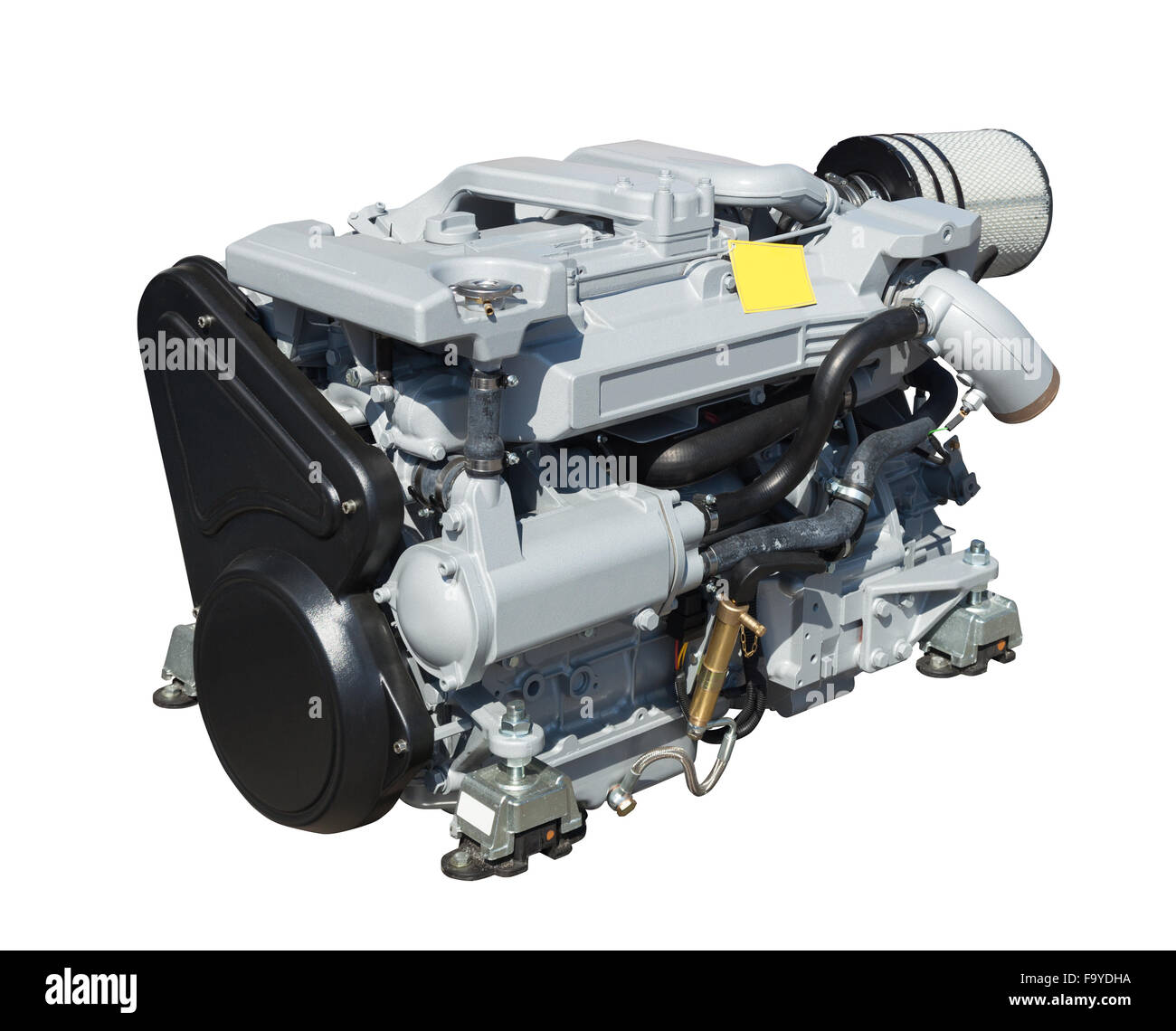 New engine. Isolated over white background Stock Photo - Alamy