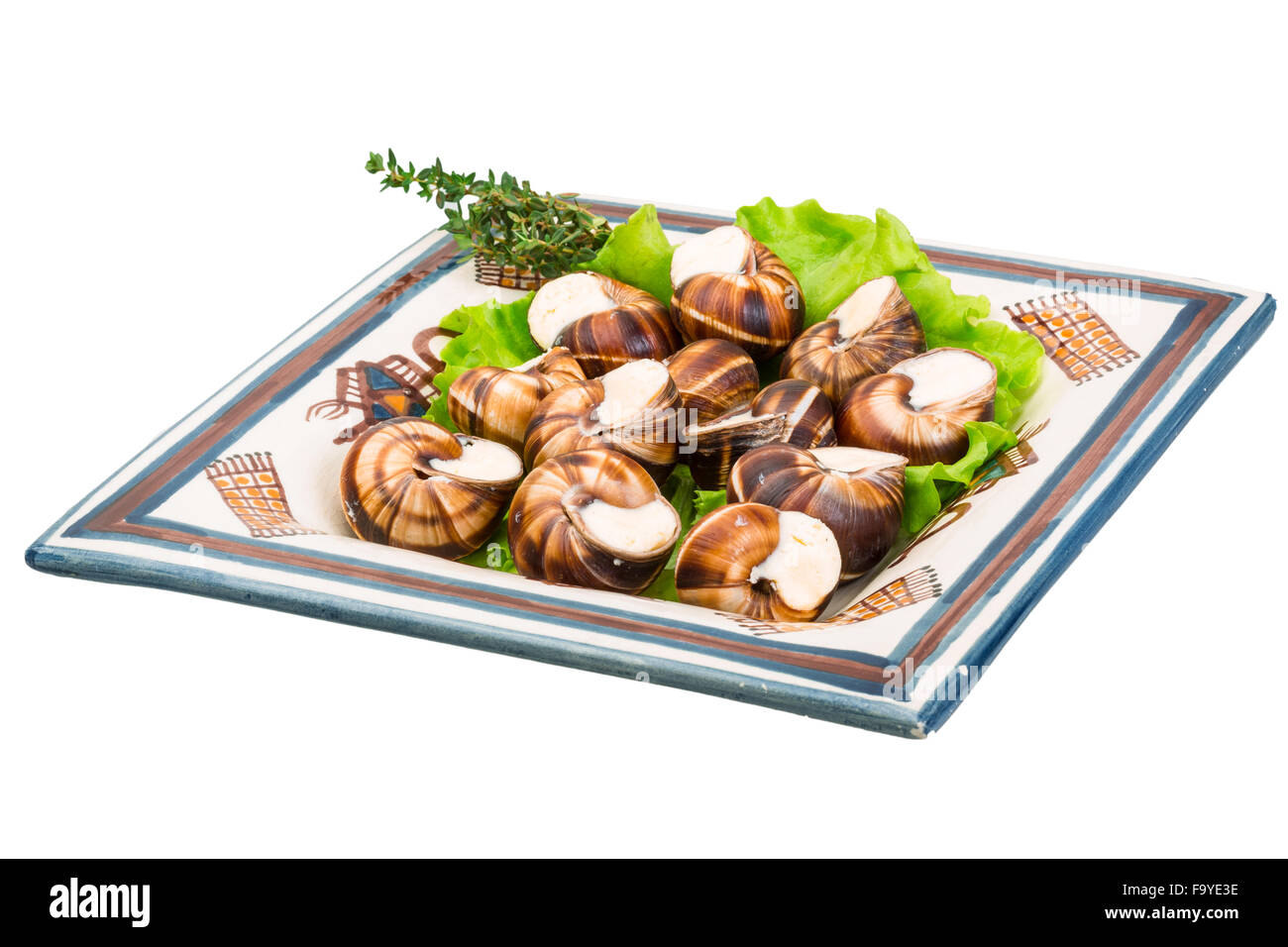 Escargot with cheese sauce Stock Photo - Alamy