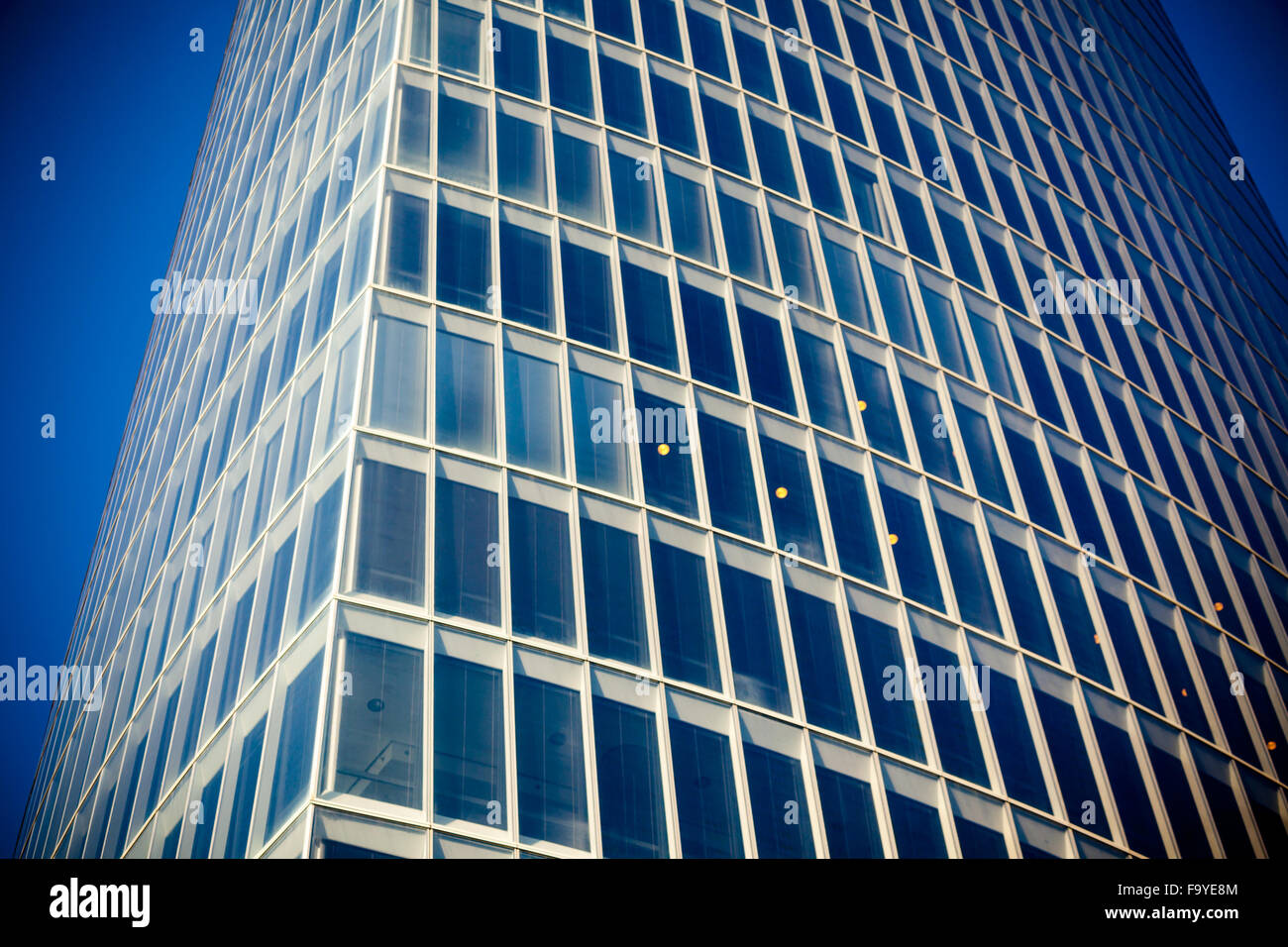 Office glass skyscraper building. Horizontal filtered shot Stock Photo ...