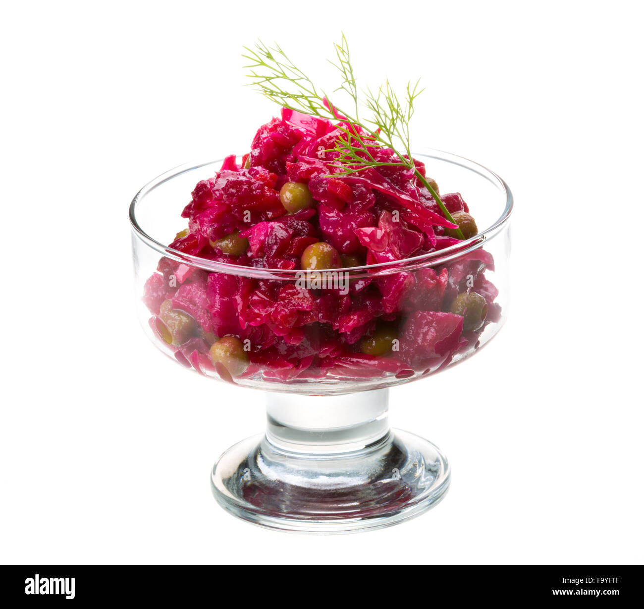 Vinaigrette Russian beetroot salad Stock Photo - Alamy