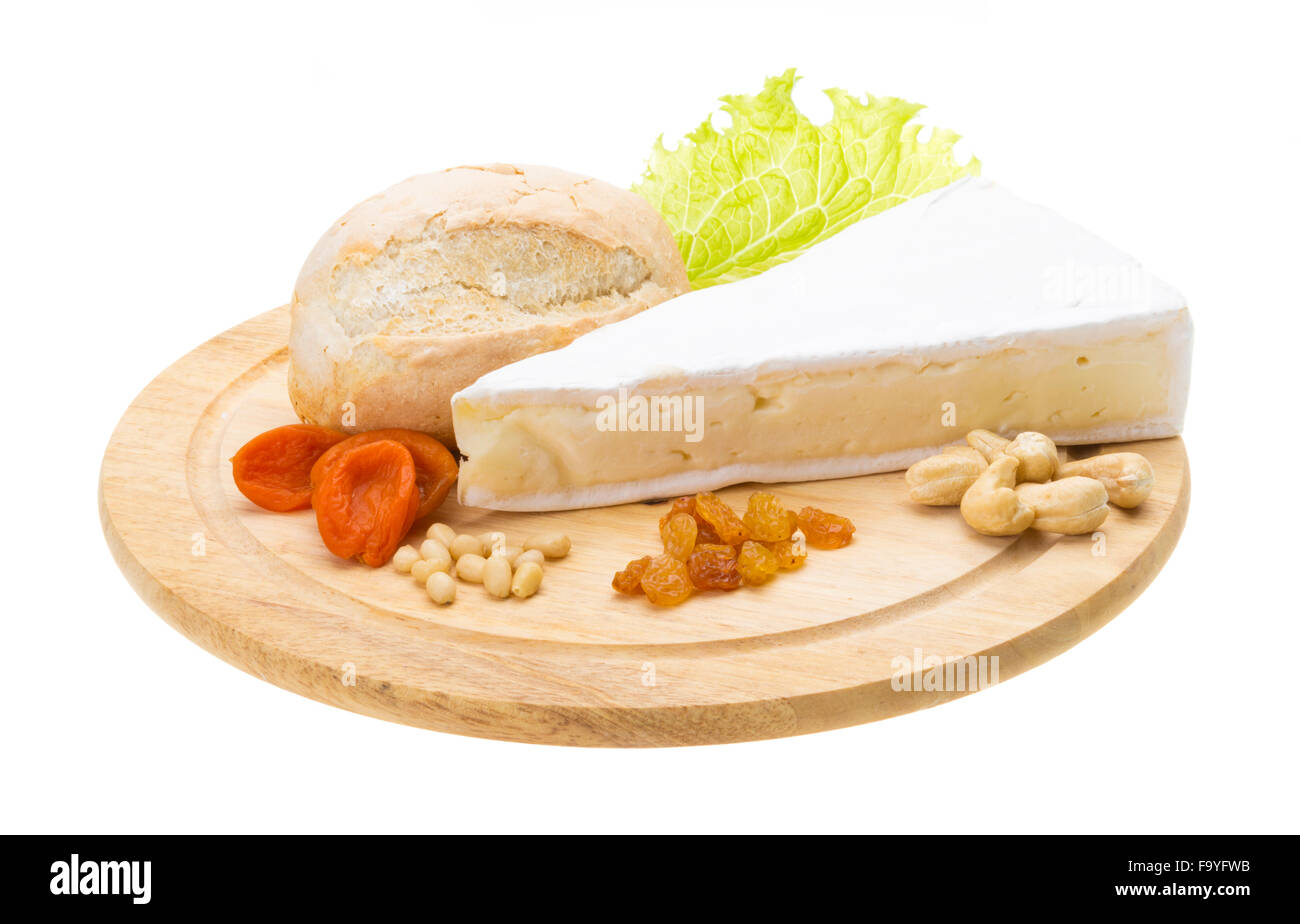piece of Brie cheese Stock Photo - Alamy