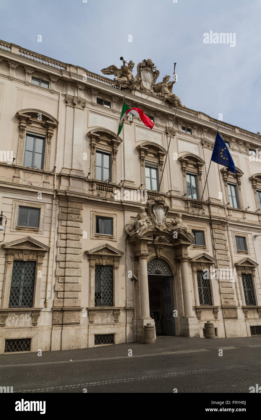 Rome, the Consulta building in Quirinale square Stock Photo - Alamy