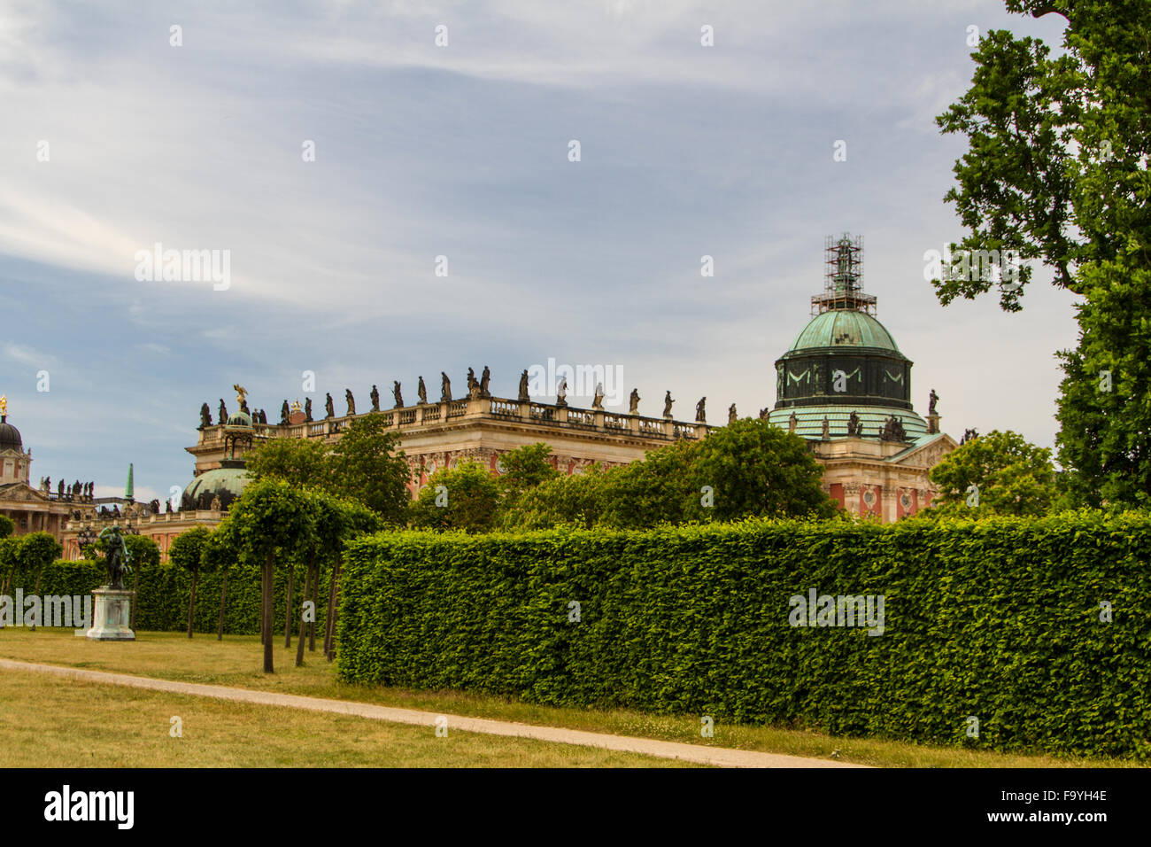 The New Palace in Potsdam Germany on UNESCO World Heritage list Stock ...