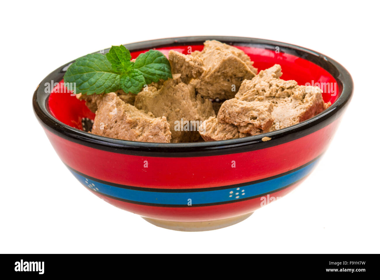 Sunflower Halva isolated studio macro shoot Stock Photo - Alamy