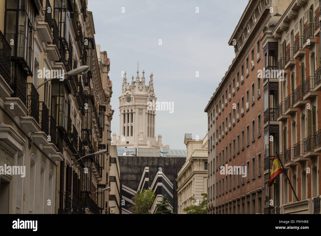 Street View in Madrid Stock Photo - Alamy