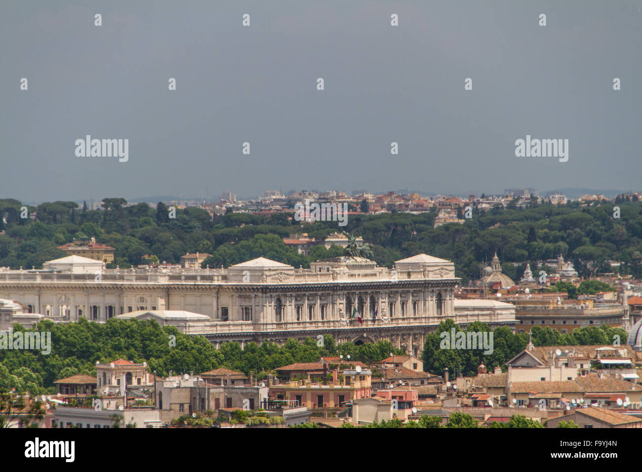 Travel Series - Italy. View above downtown of Rome, Italy Stock Photo ...