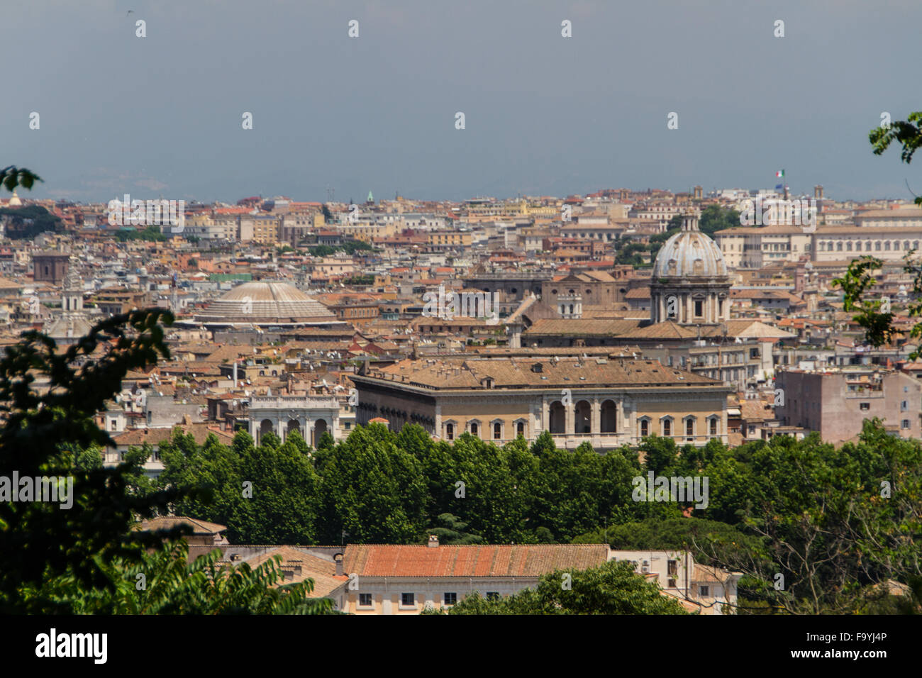 Travel Series - Italy. View above downtown of Rome, Italy Stock Photo ...