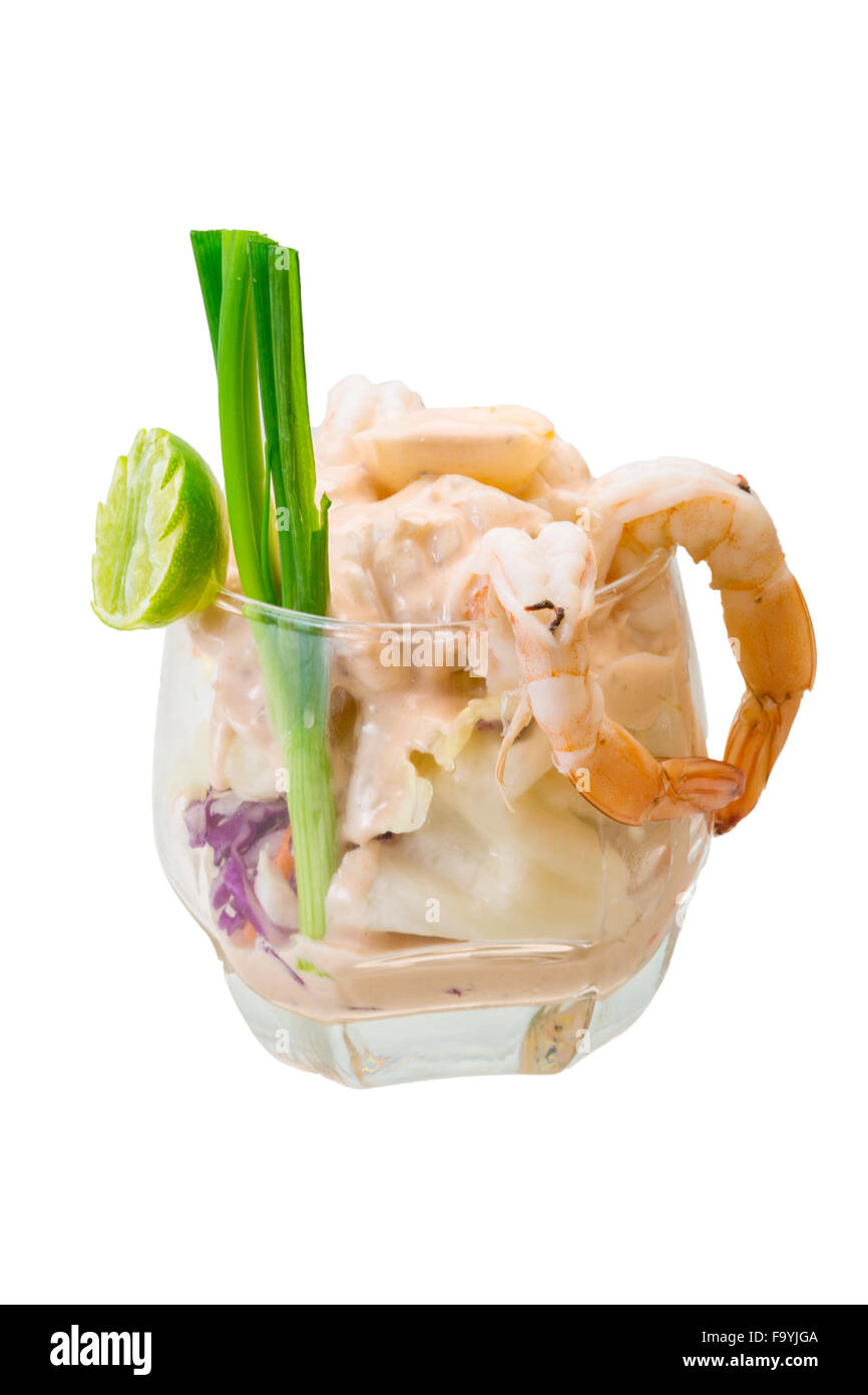 Tiger prawn cocktail Cut Out Stock Images & Pictures - Alamy