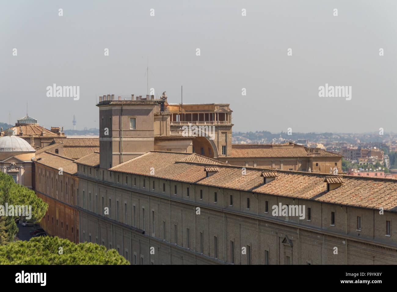 Buildings in Vatican, the Holy See within Rome, Italy. Part of Saint ...