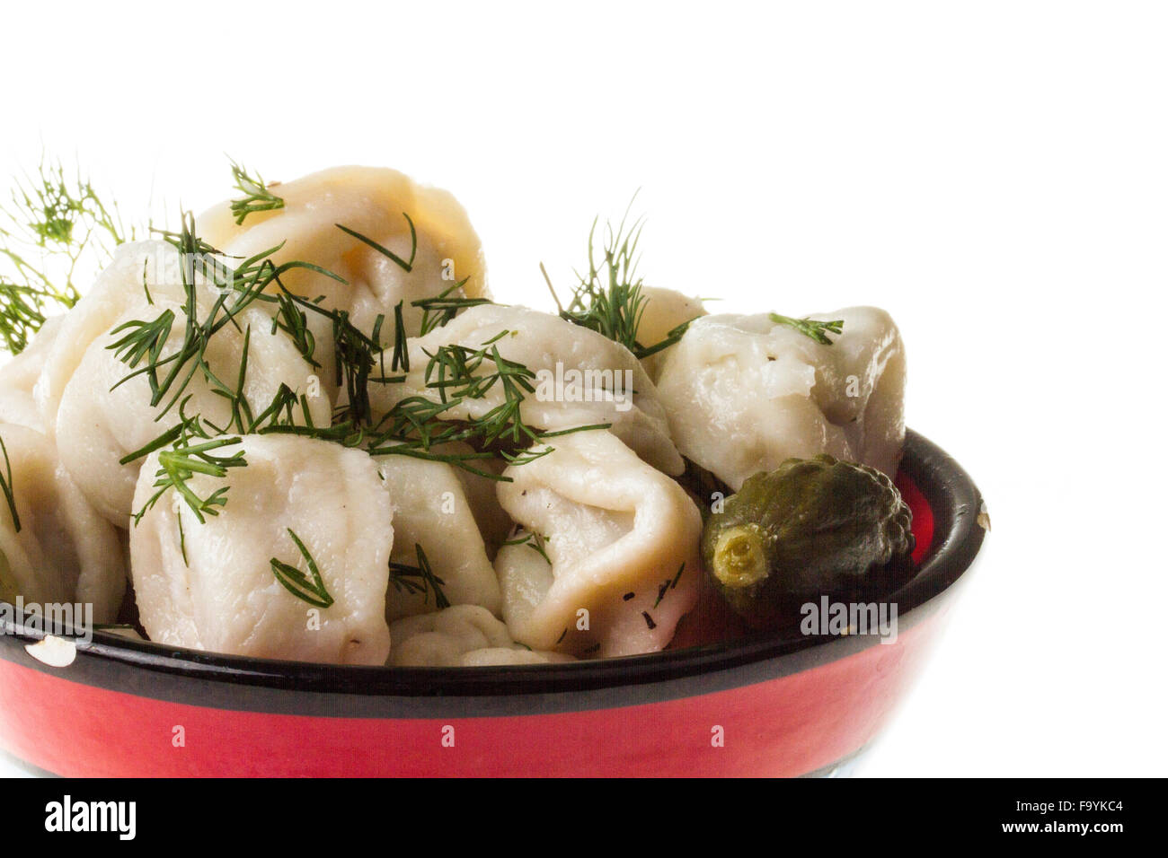 Bowl with traditional russian dish - pelmeni (dumplings Stock Photo - Alamy