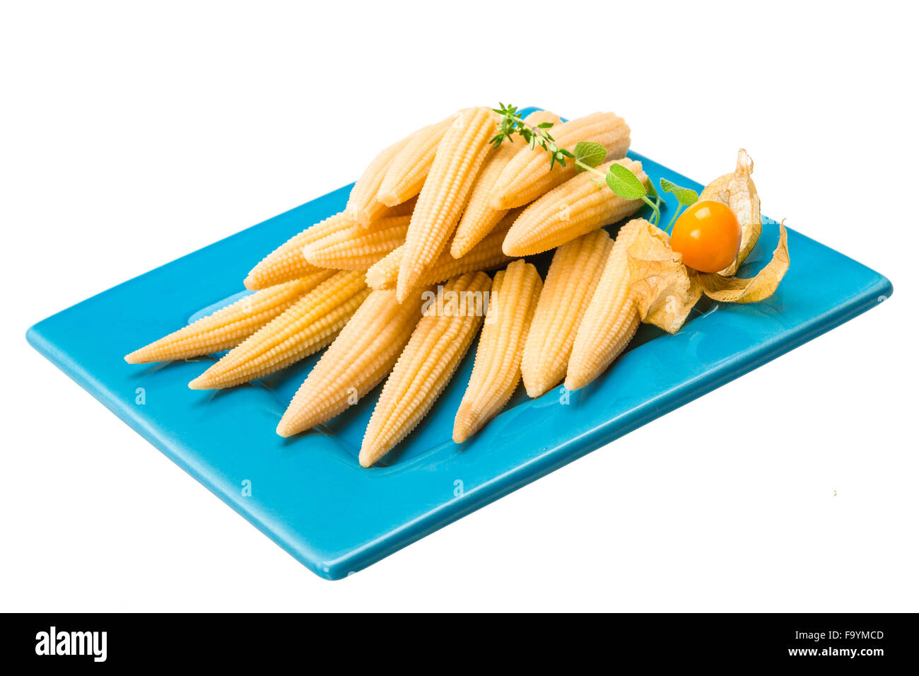 Baby corn isolated Stock Photo - Alamy