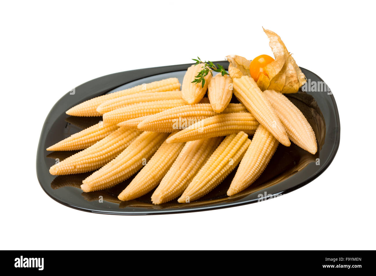 Baby corn isolated Stock Photo - Alamy