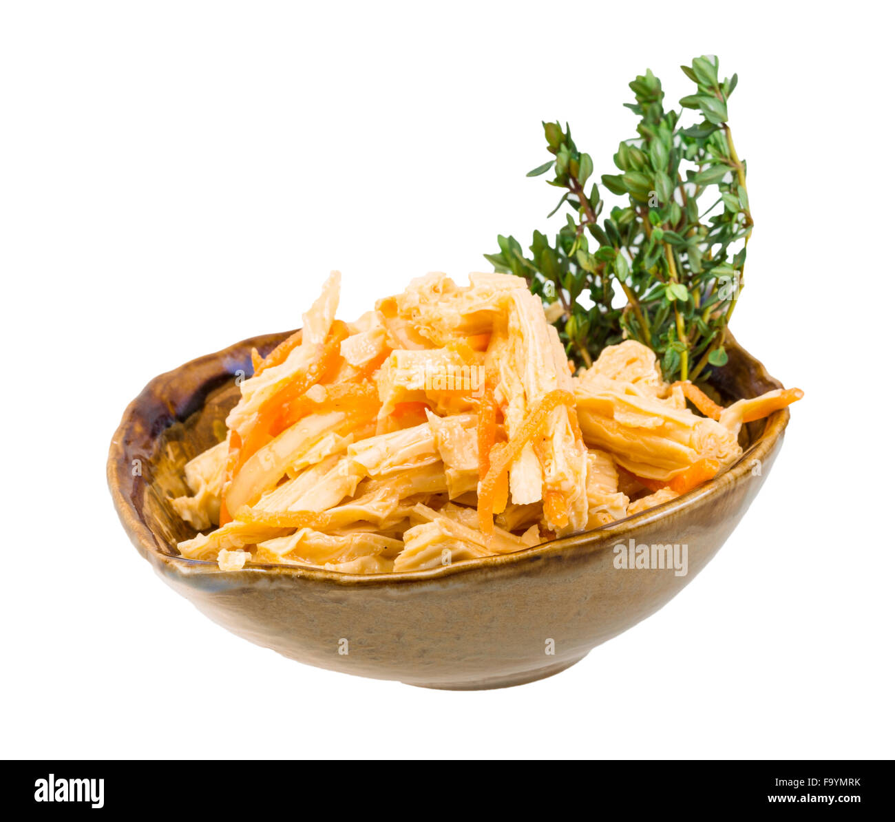 Chinese or korean Yuba (tofu bamboo) on white background Stock Photo ...