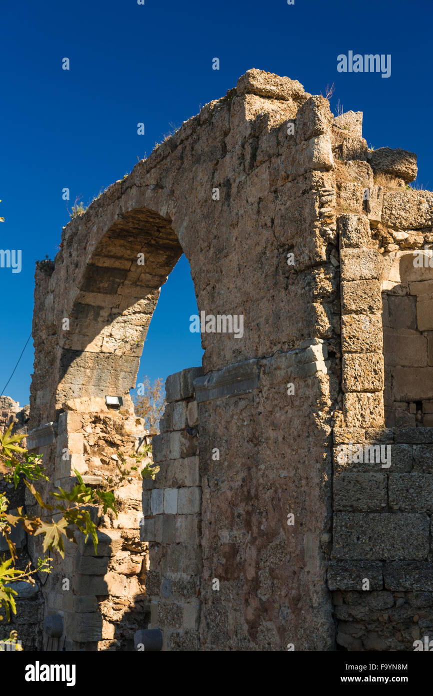 Ruins in Side, Turkey Stock Photo - Alamy