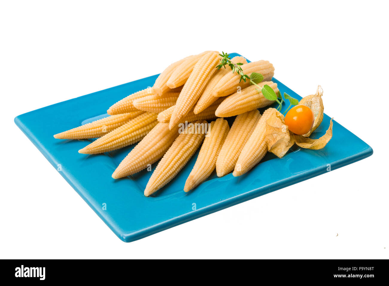 Baby corn isolated Stock Photo - Alamy