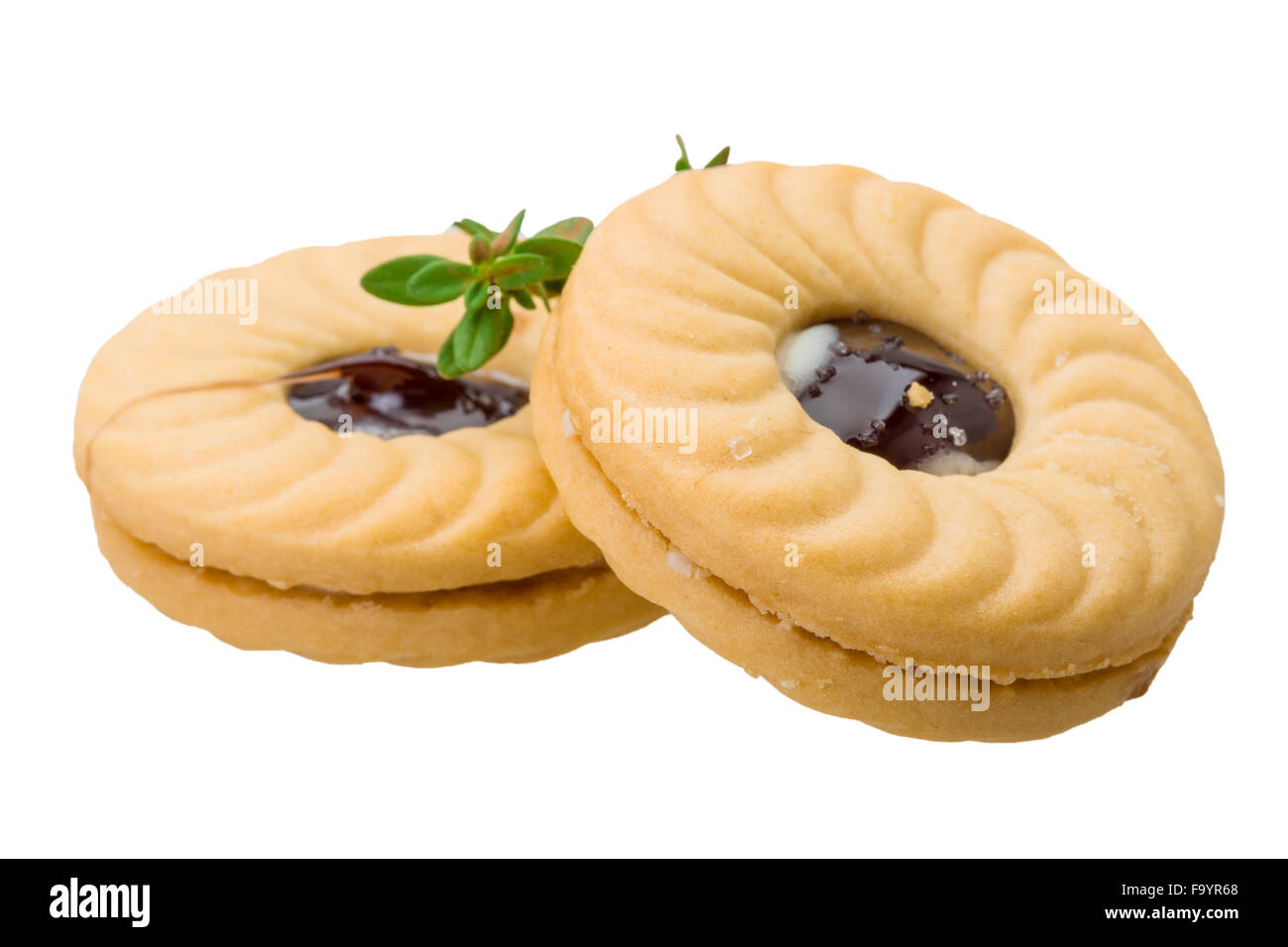 Dutch butter cookies isolated Stock Photo - Alamy