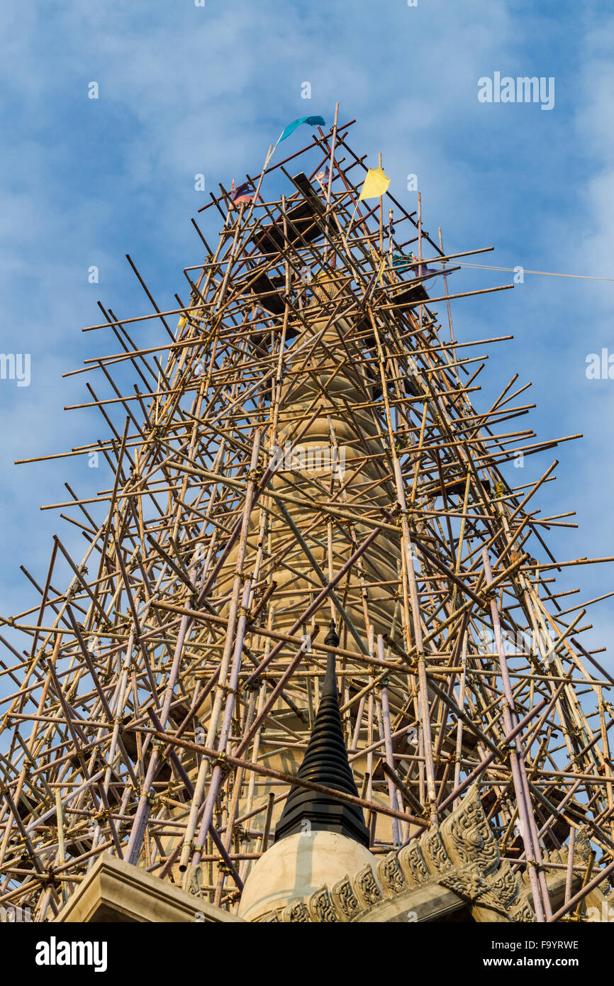 Structural of bamboo for building and repaired Stock Photo - Alamy