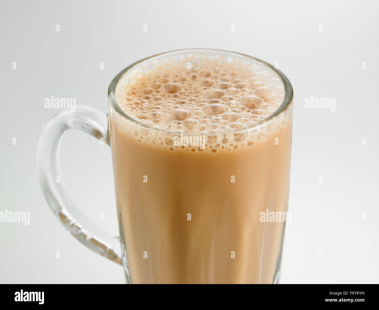 Tea with milk or Teh Tarik in Malaysia Stock Photo - Alamy