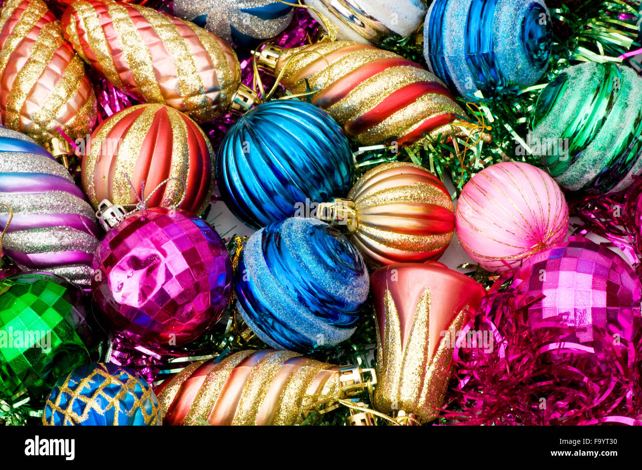 Christmas decorations in festive holiday concept Stock Photo - Alamy