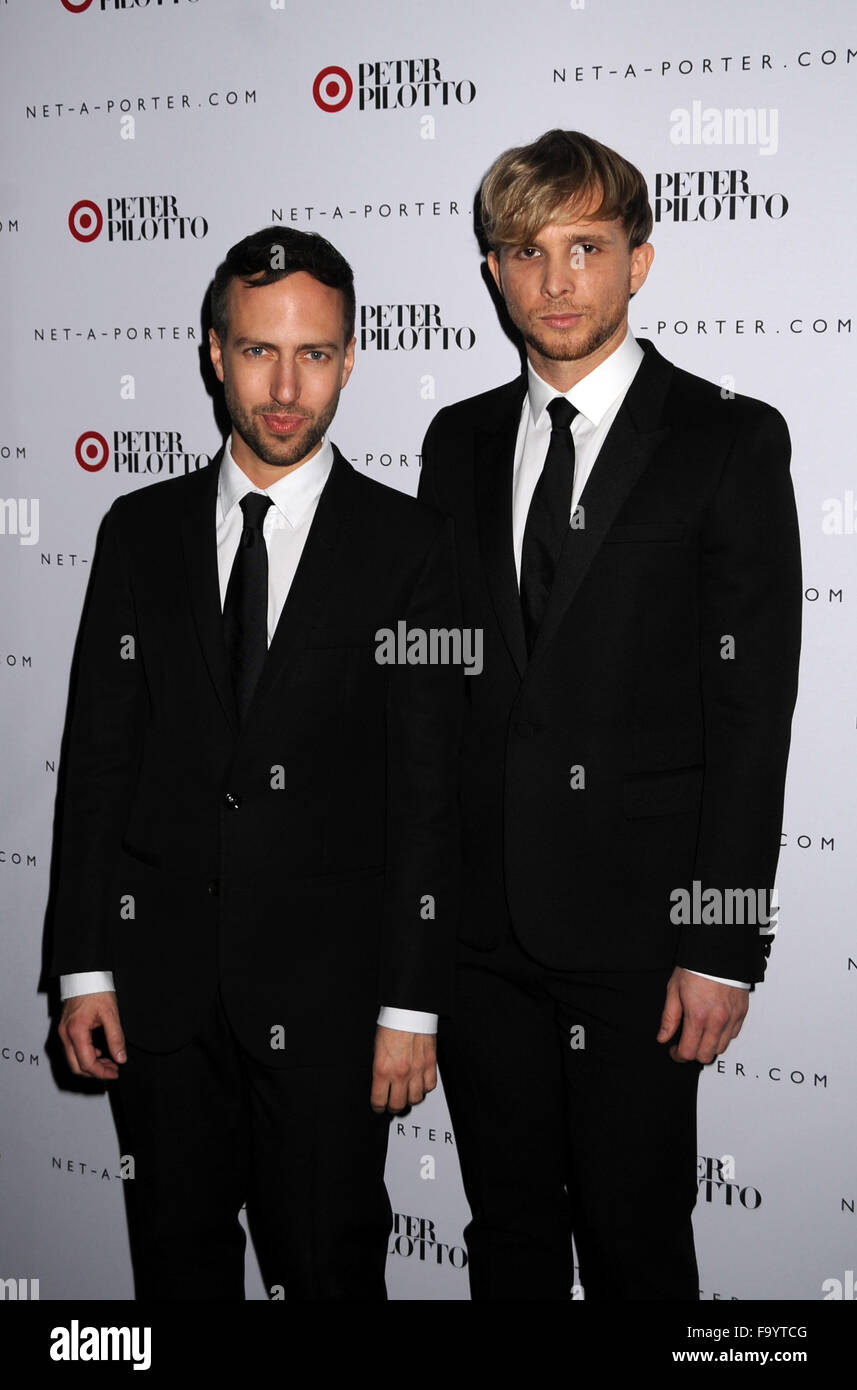 New York City, USA. 060214. Designers Peter Pilotto and Christopher de ...