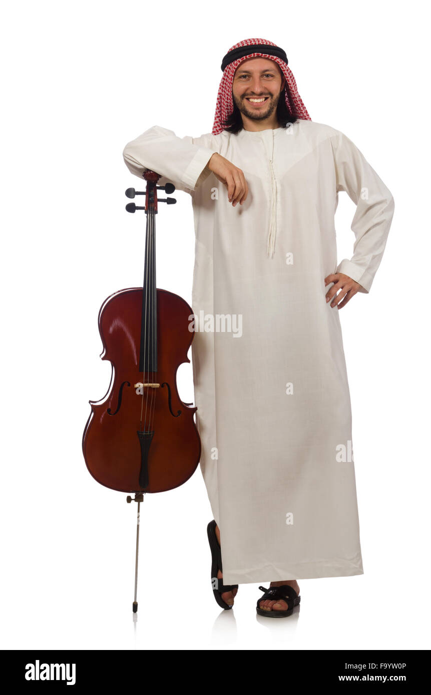 Arab man playing musical instrument Stock Photo - Alamy