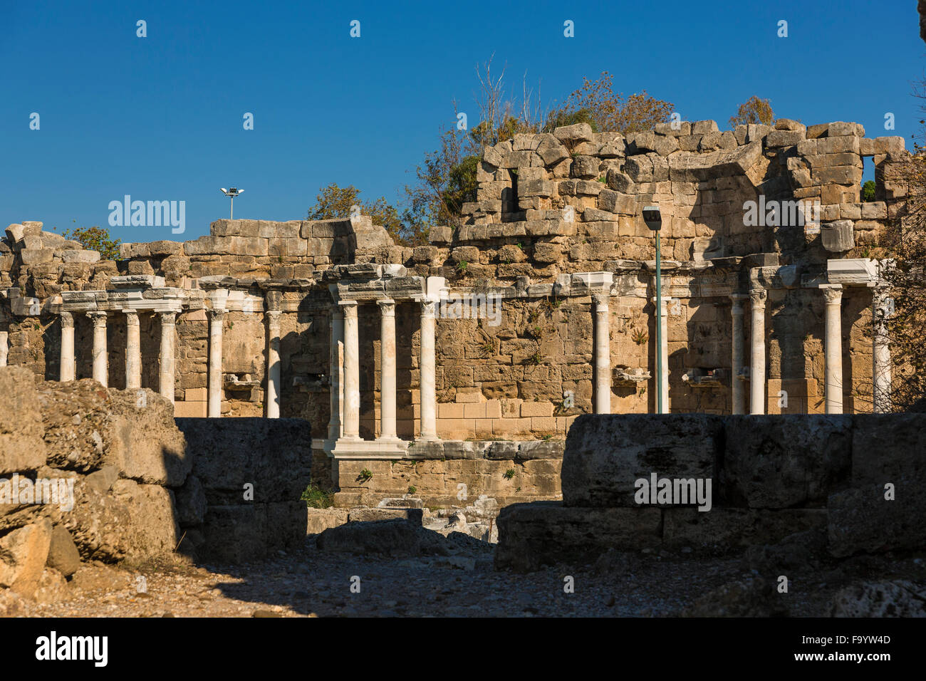 Ruins in Side, Turkey Stock Photo - Alamy