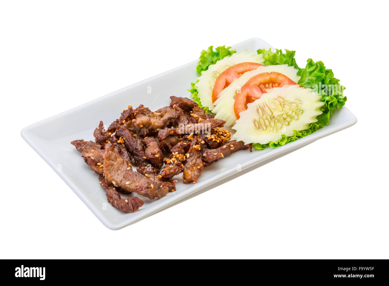 Fried pork thai style Stock Photo - Alamy