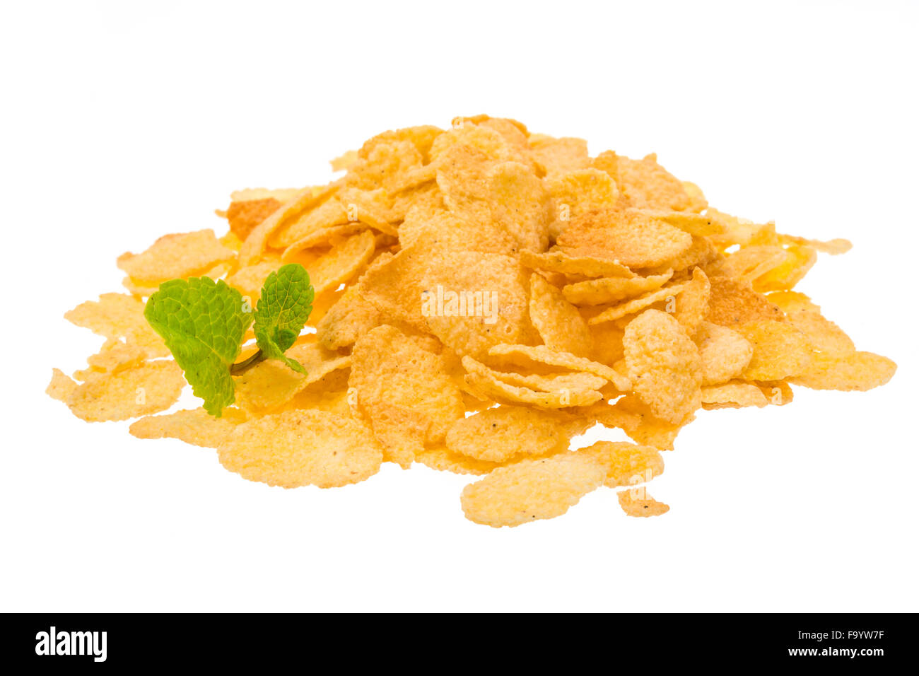 Corn flakes isolated Stock Photo - Alamy