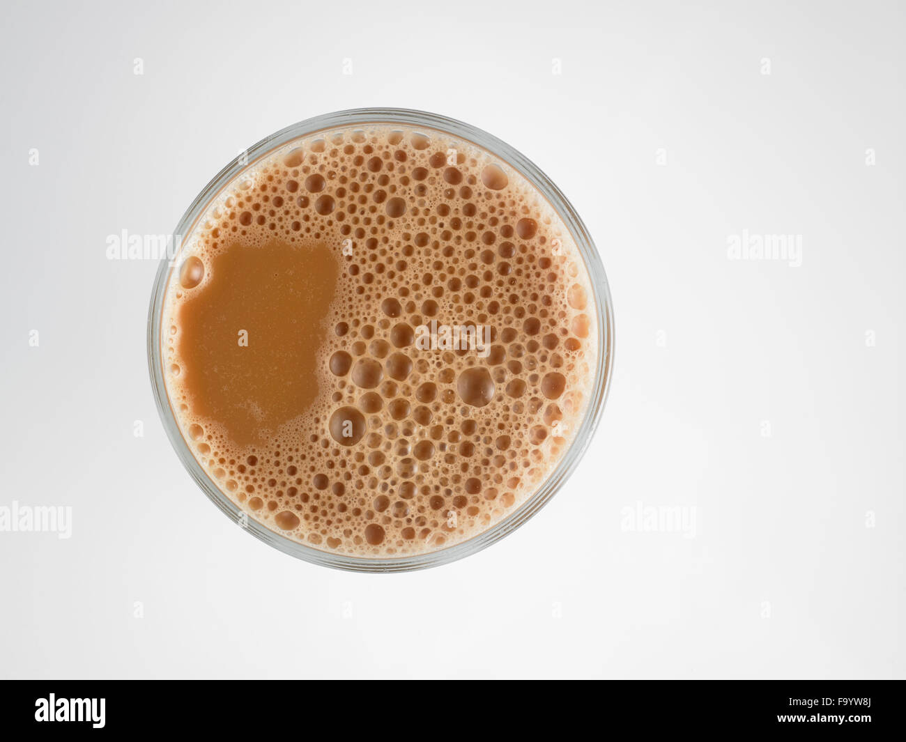 Top view Tea with milk or Teh Tarik in Malaysia Stock Photo - Alamy