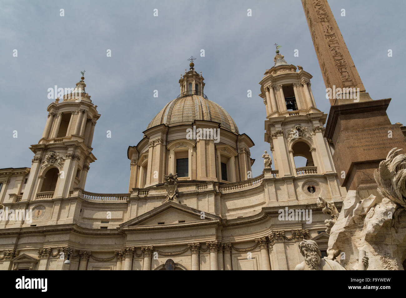 Saint Agnese in Agone in Piazza Navona, Rome, Italy Stock Photo - Alamy