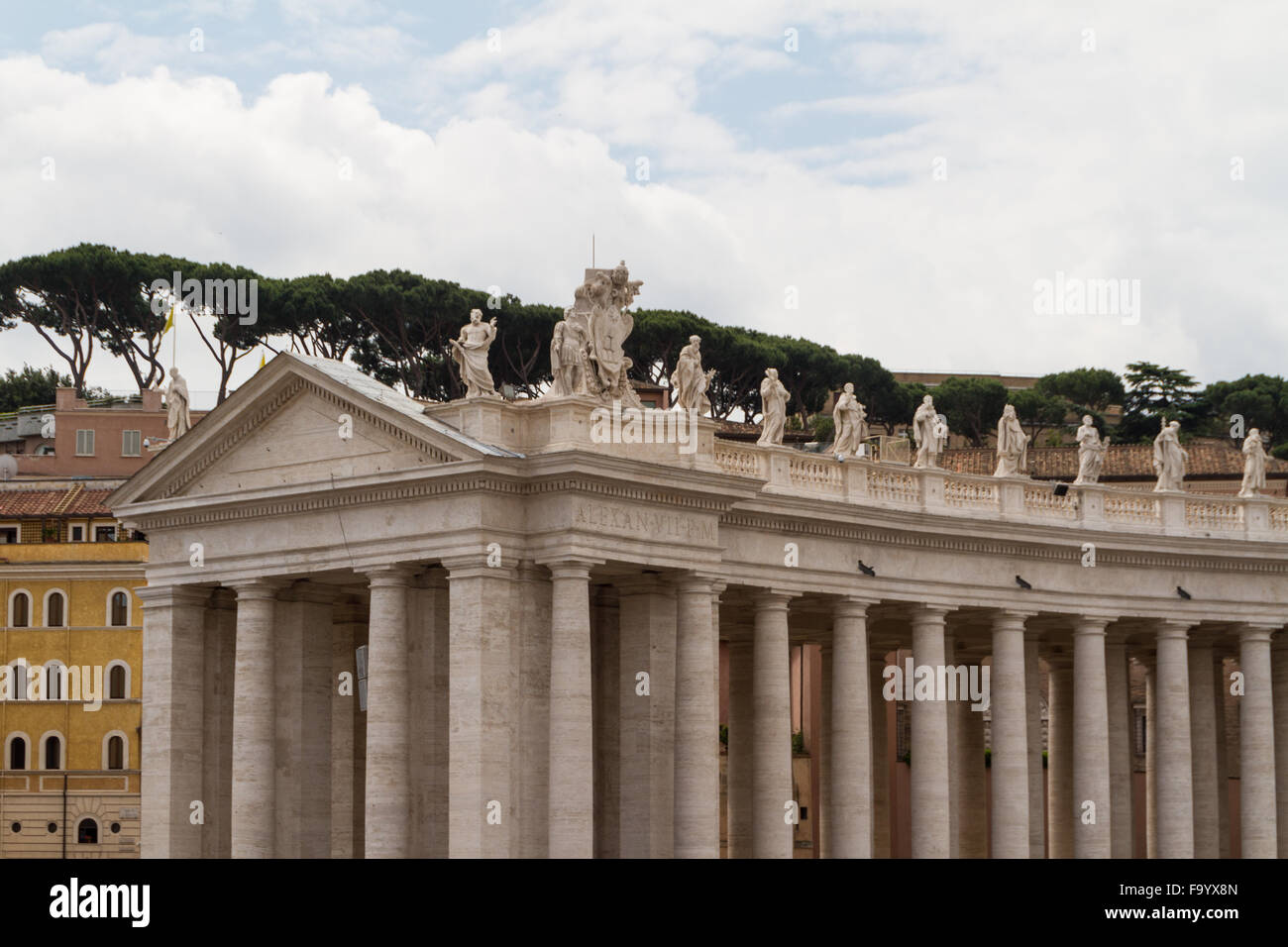 Buildings in Vatican, the Holy See within Rome, Italy. Part of Saint ...