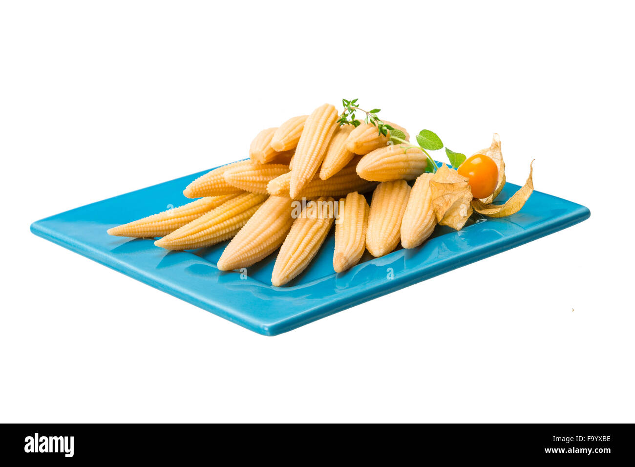 Baby corn isolated Stock Photo - Alamy
