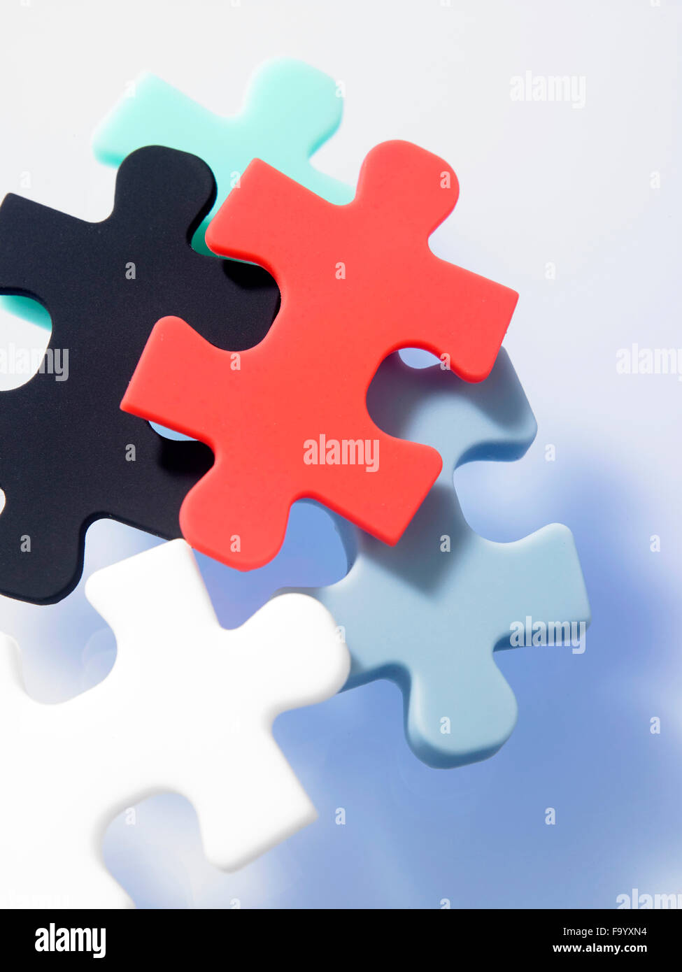 Business Teamwork Concept by Jigsaw Puzzle Pieces Stock Photo - Alamy