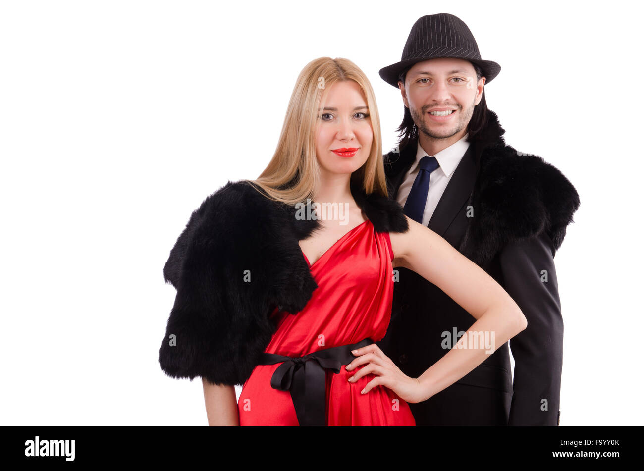 Pair isolated on the white background Stock Photo - Alamy
