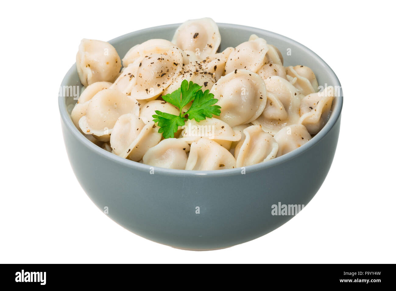 Russian dumplings with parsley Stock Photo - Alamy