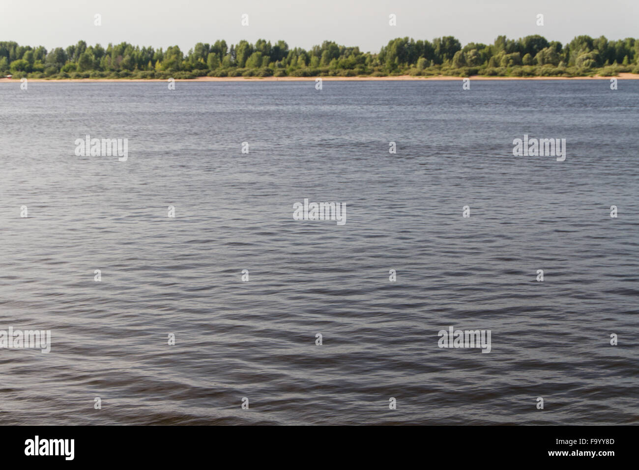 Great view over the Volga River in Nizhny Novgorod, Russia Stock Photo ...