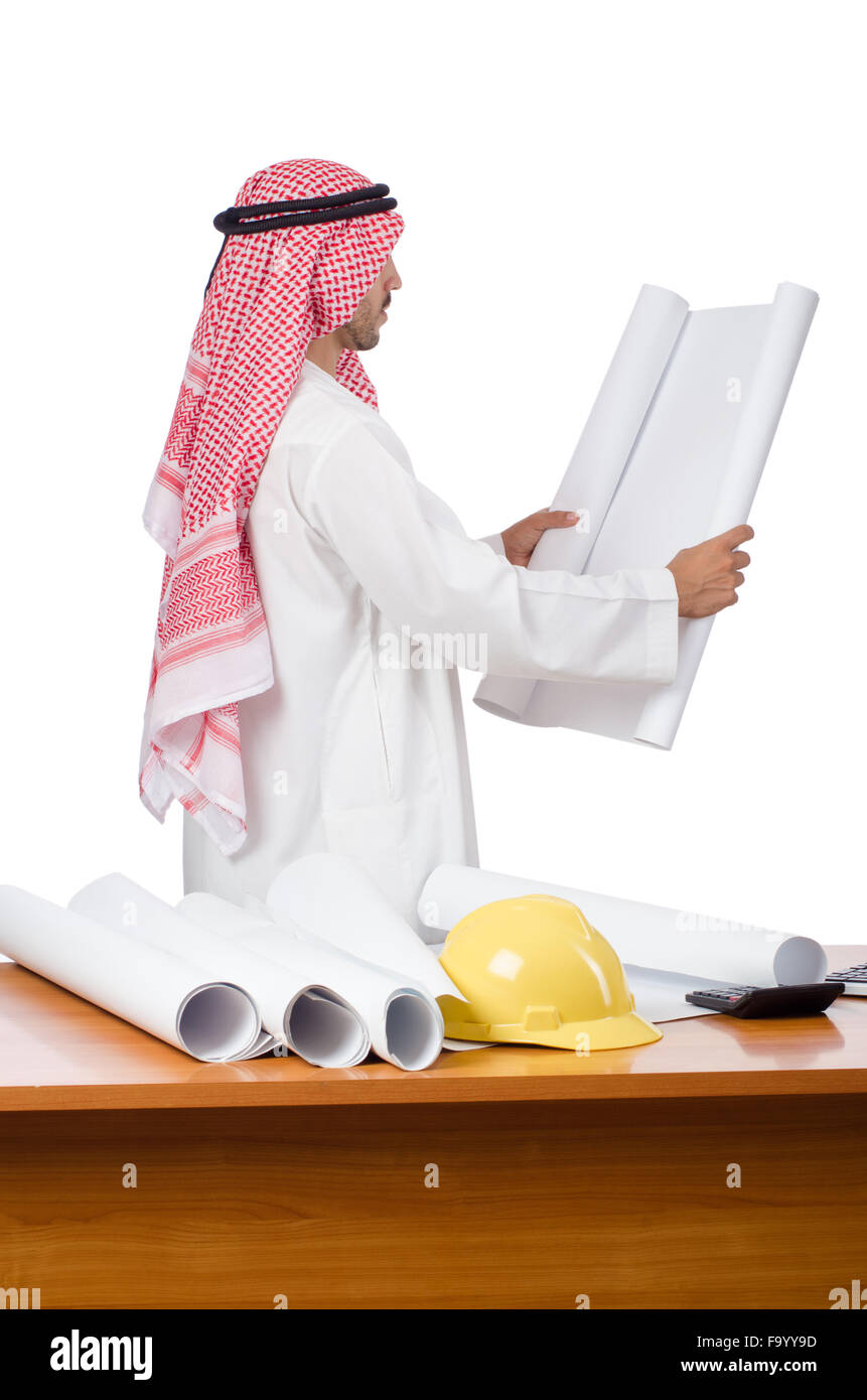 Arab man working in the office Stock Photo - Alamy