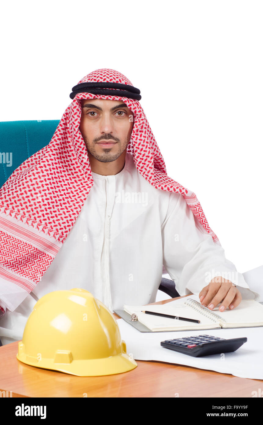 Arab man working in the office Stock Photo - Alamy