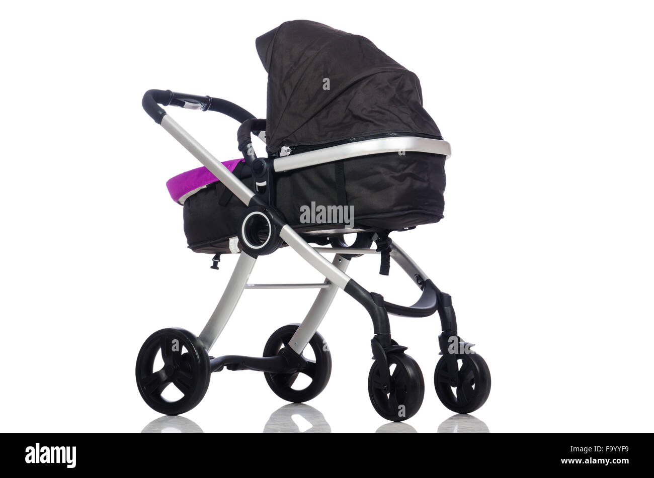 Child pram isolated on the white background Stock Photo - Alamy