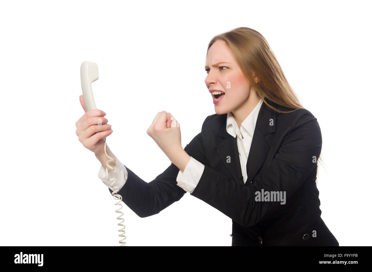 Sad office worker desperate Cut Out Stock Images & Pictures - Alamy