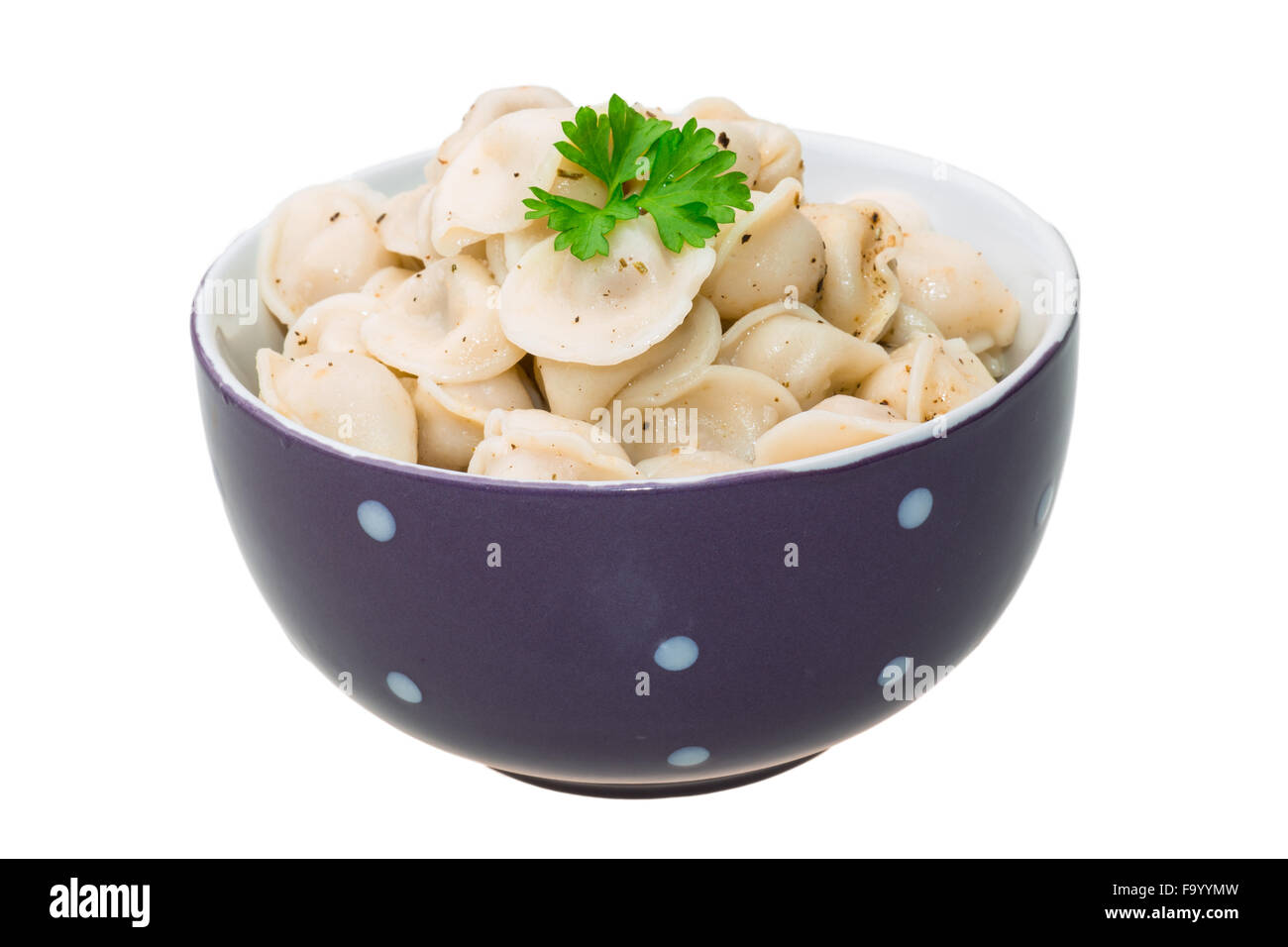Russian dumplings with parsley Stock Photo - Alamy