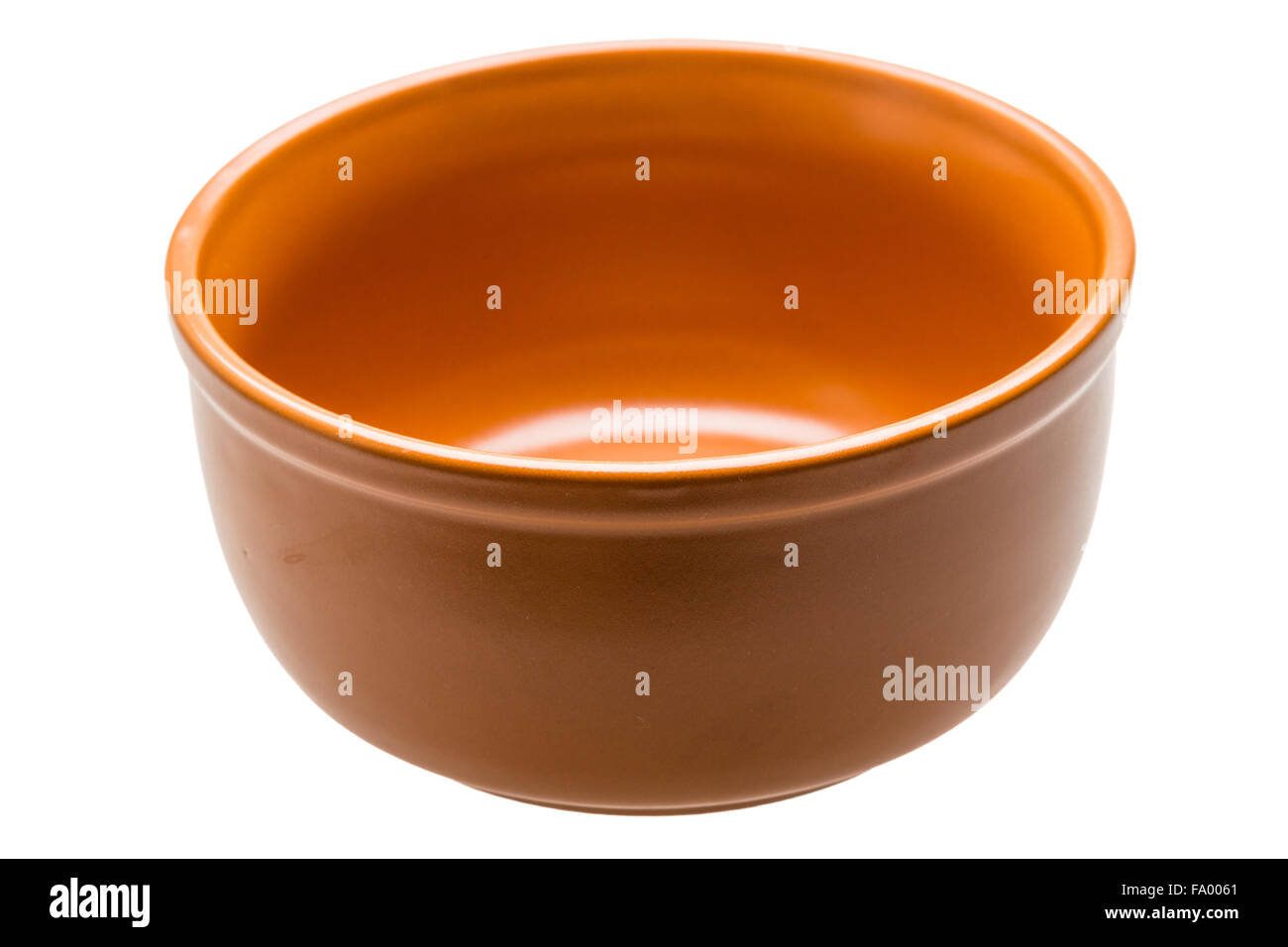 Empty ceramic bowl isolated Stock Photo - Alamy
